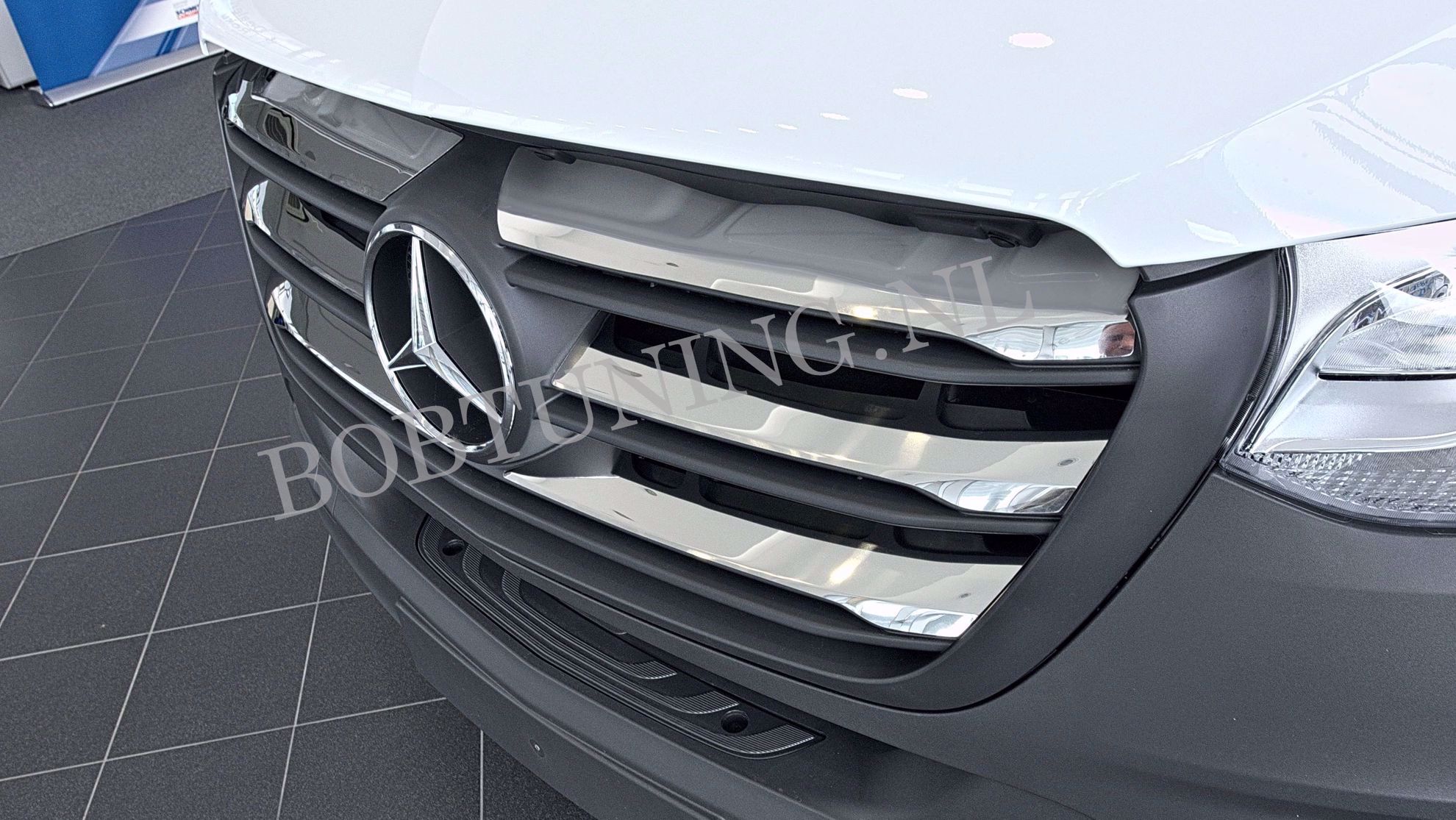 BobTuning|Rvs grill lijsten Mercedes sprinter W907 W910 2018-
