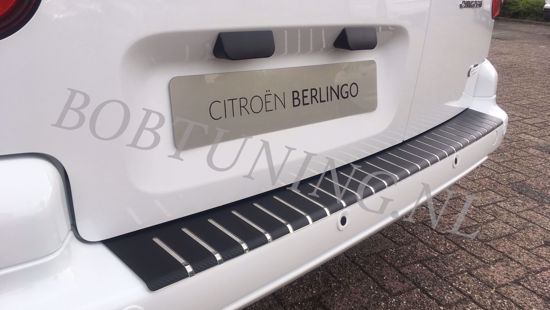BobTuning|Carbon rvs bumperbescherming Citroen berlingo / Peugeot ...